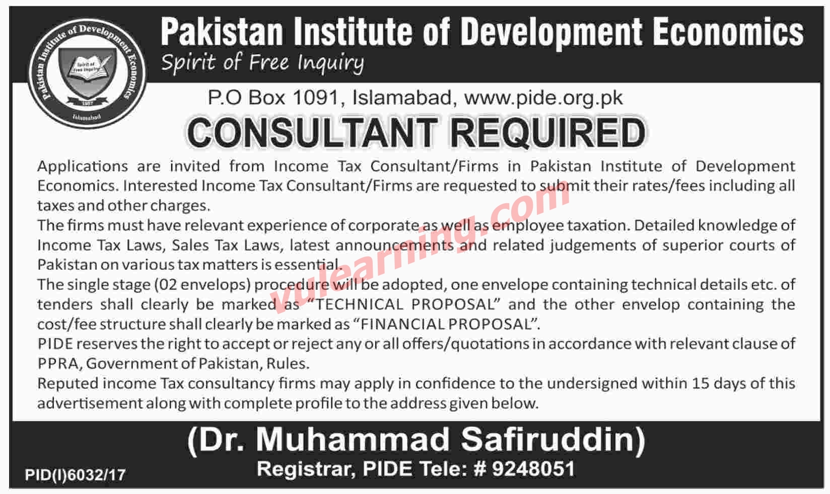 Pakistan Institute of Development Economics Islamabad Jobs 2018 ...