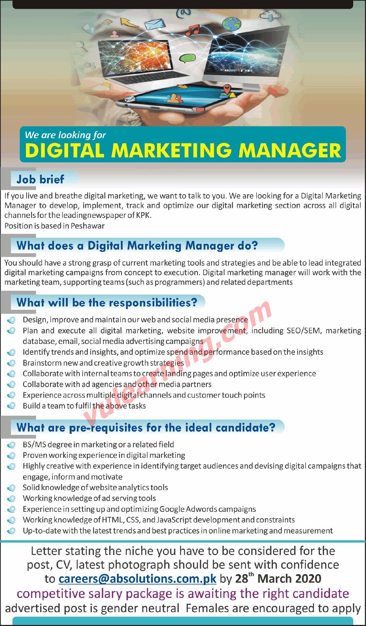 AB Solutions Pvt Ltd.Jobs 2020 for Digital Marketing Manager in ...