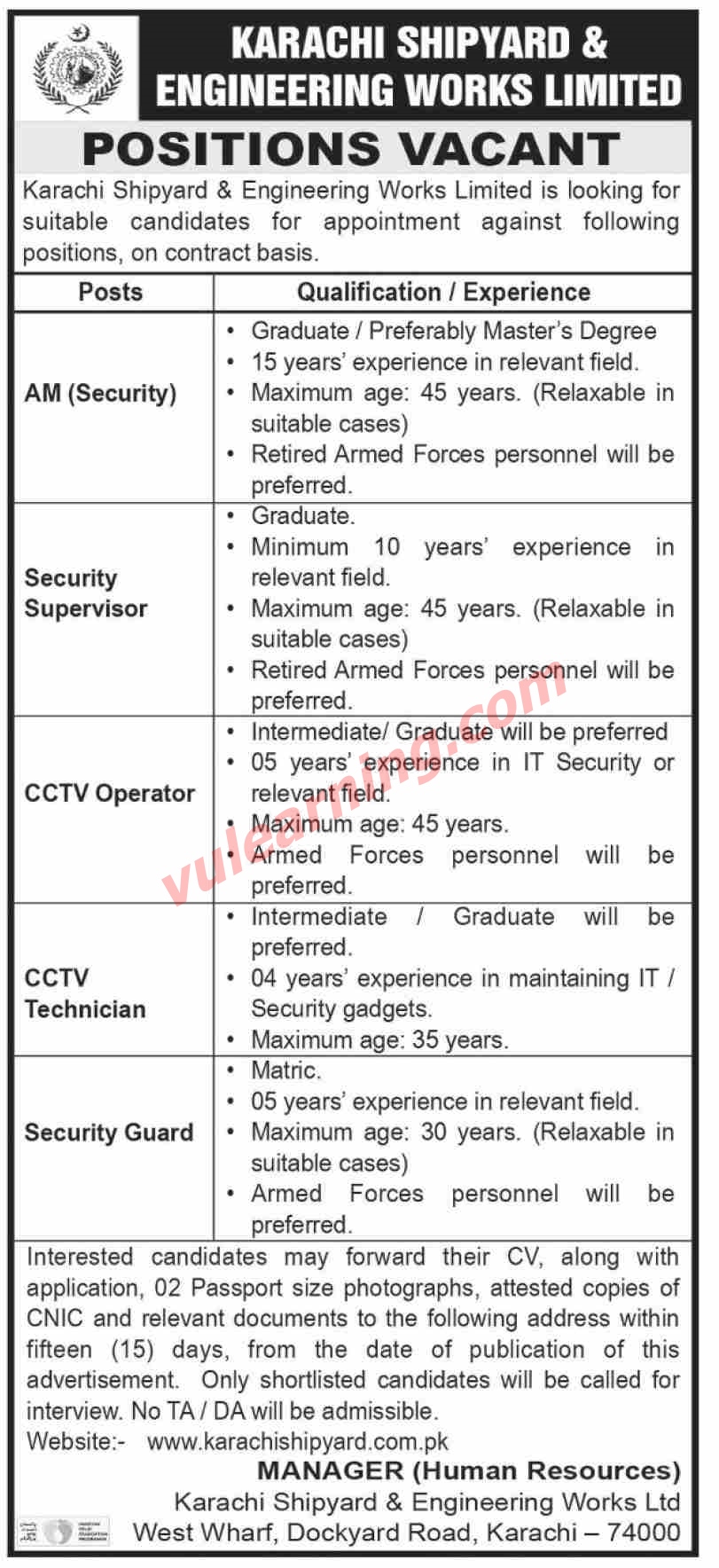KSEW Jobs 2020 for Assistant Manager, Security Supervisor, CCTV ...